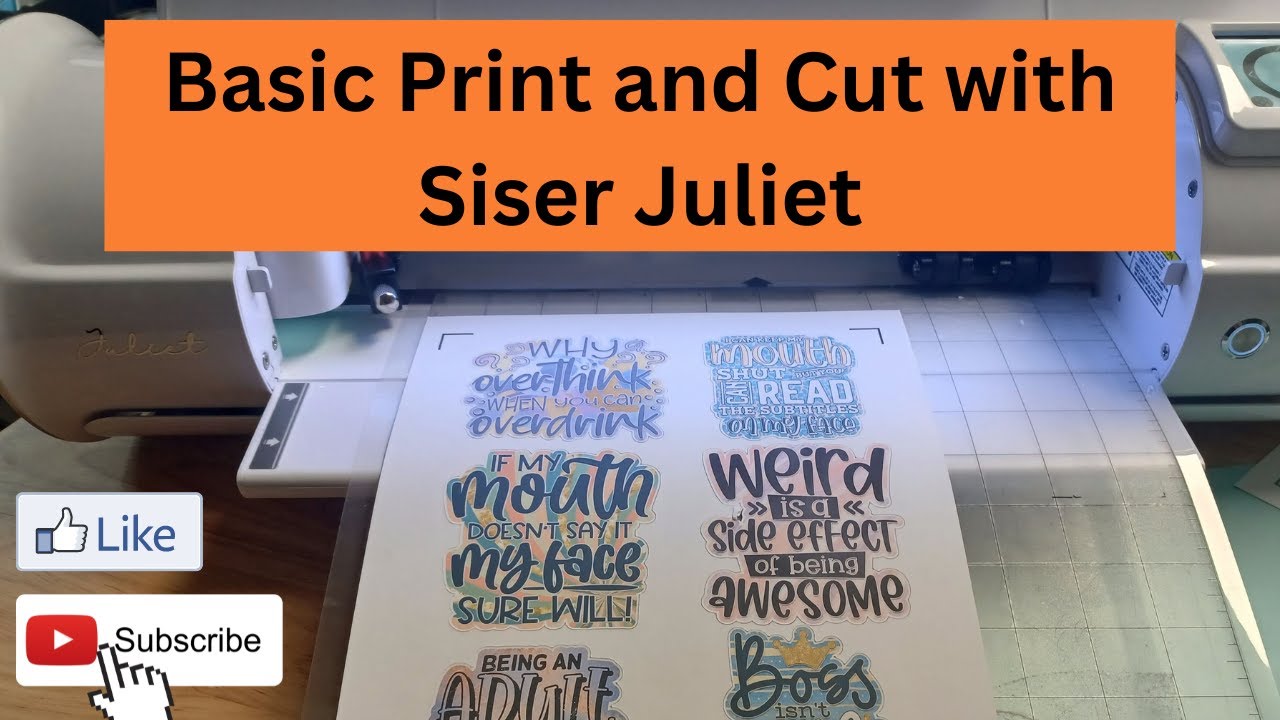 Basic Print and Cut with Siser Juliet by Swift Creek Customs - YouTube