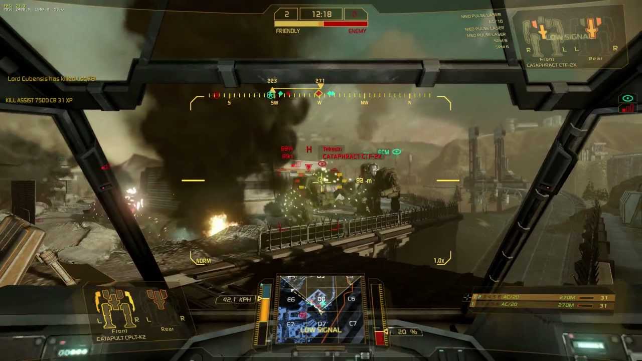 Catapult-K2 AC20 4 Man Drop Mechwarrior Online - River City - YouTube
