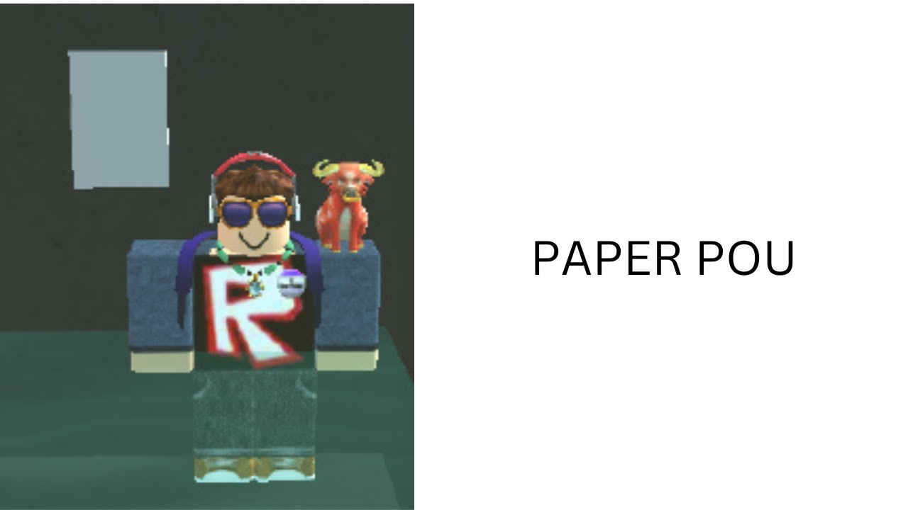 How to get paper pou in find the pou roblox - YouTube