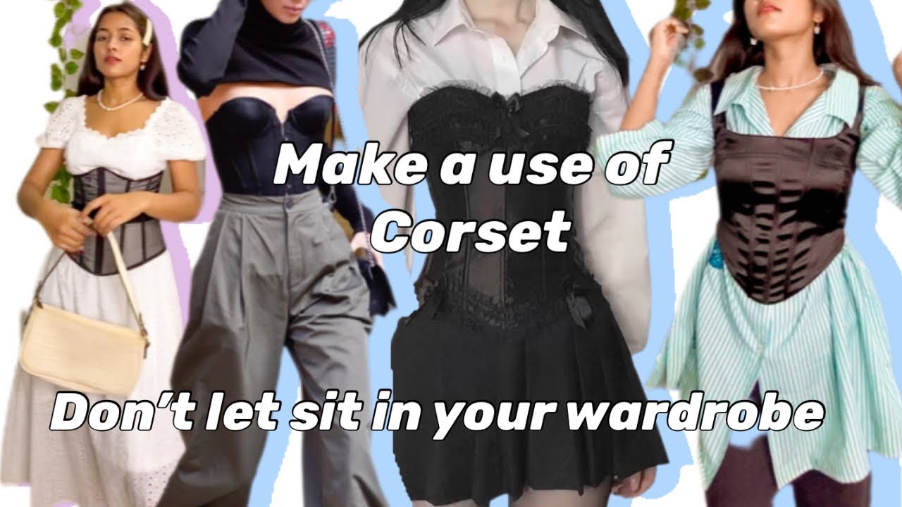 How to style corset in basic ways #corset - YouTube