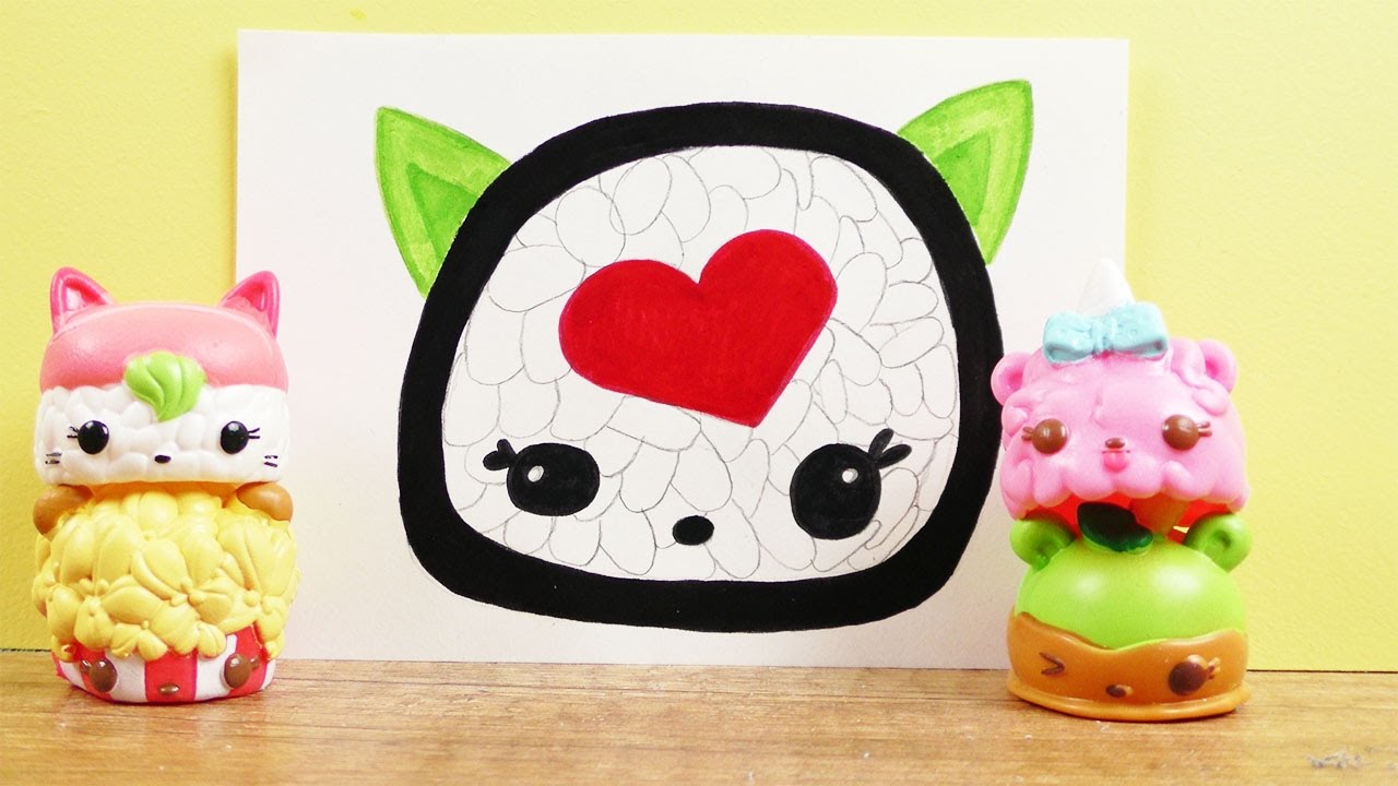 NUM NOMS KAWAII ZEICHNEN deutsch | Cali Roll SUSHI selber machen für ...