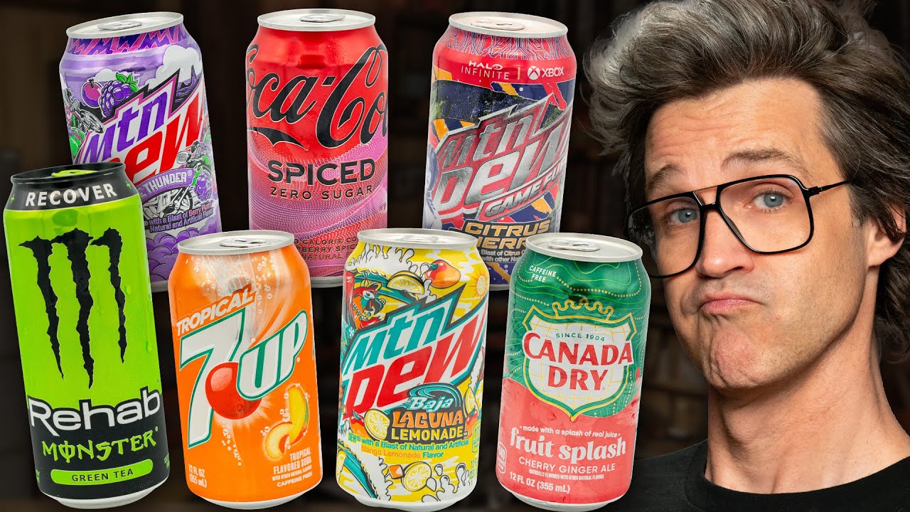 We Try Shocking New Soda Flavors - YouTube