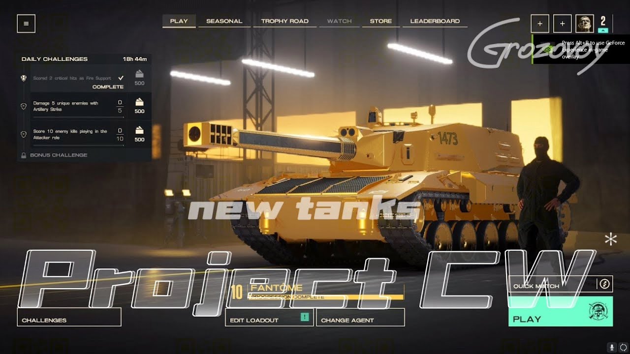 Project CW / Alpha test 2 - танковый шутер от WG - YouTube