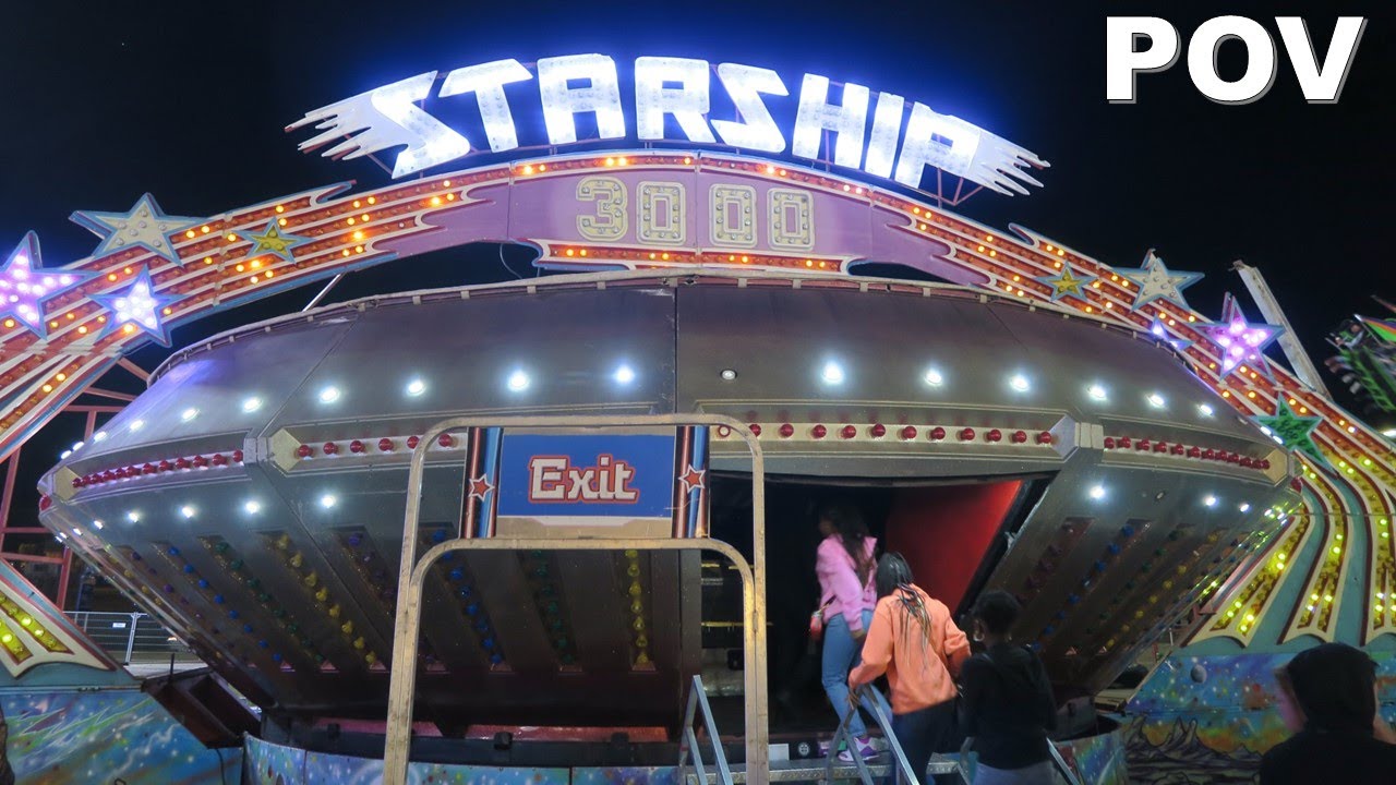 Starship 3000 POV (4K 60FPS), Dreamland Amusements Wisdom Rides ...