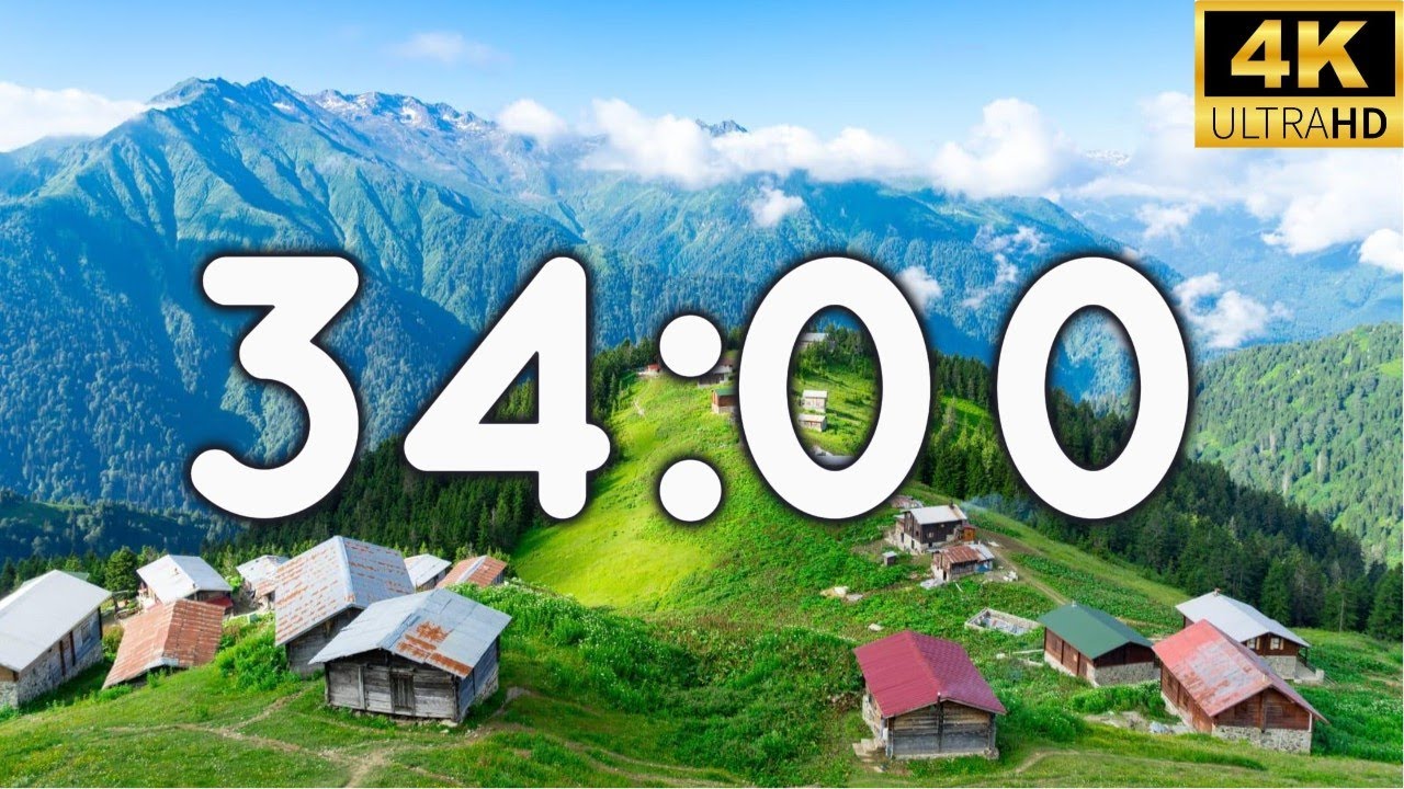 34 Minute Timer ⏱️ Countdown with Alarm (No Ads) - YouTube