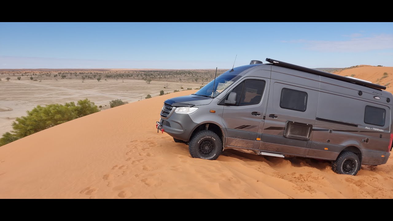 Jumbo the 4x4 Mercedes Sprinter Van tackles the Simpson Desert sand ...