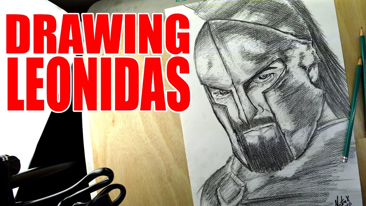 Drawing Leonidas with pencil / Drawing Leonidas with pencil - YouTube