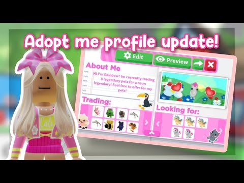 *NEW* Adopt me profile update!! - YouTube