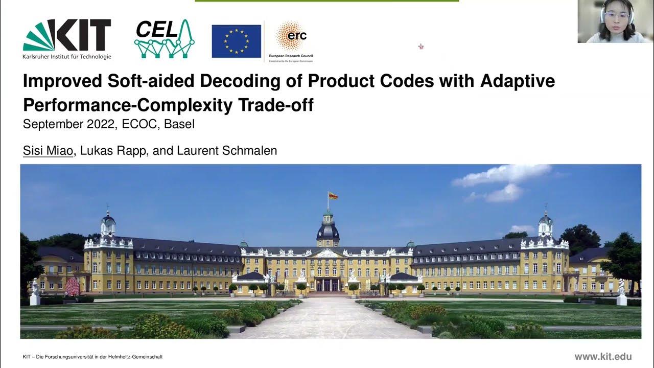 [ECOC 2022] Improved soft-aided decoding of product codes with adaptive performance-complexity ...