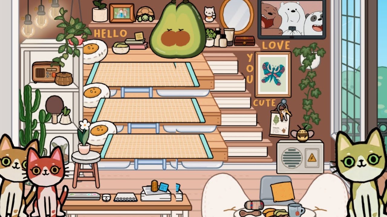 Toca Life World : NEW AMAZING AESTHETIC IDEAS BEDROOM DESIGN MAKEOVER🍑🌿 ...
