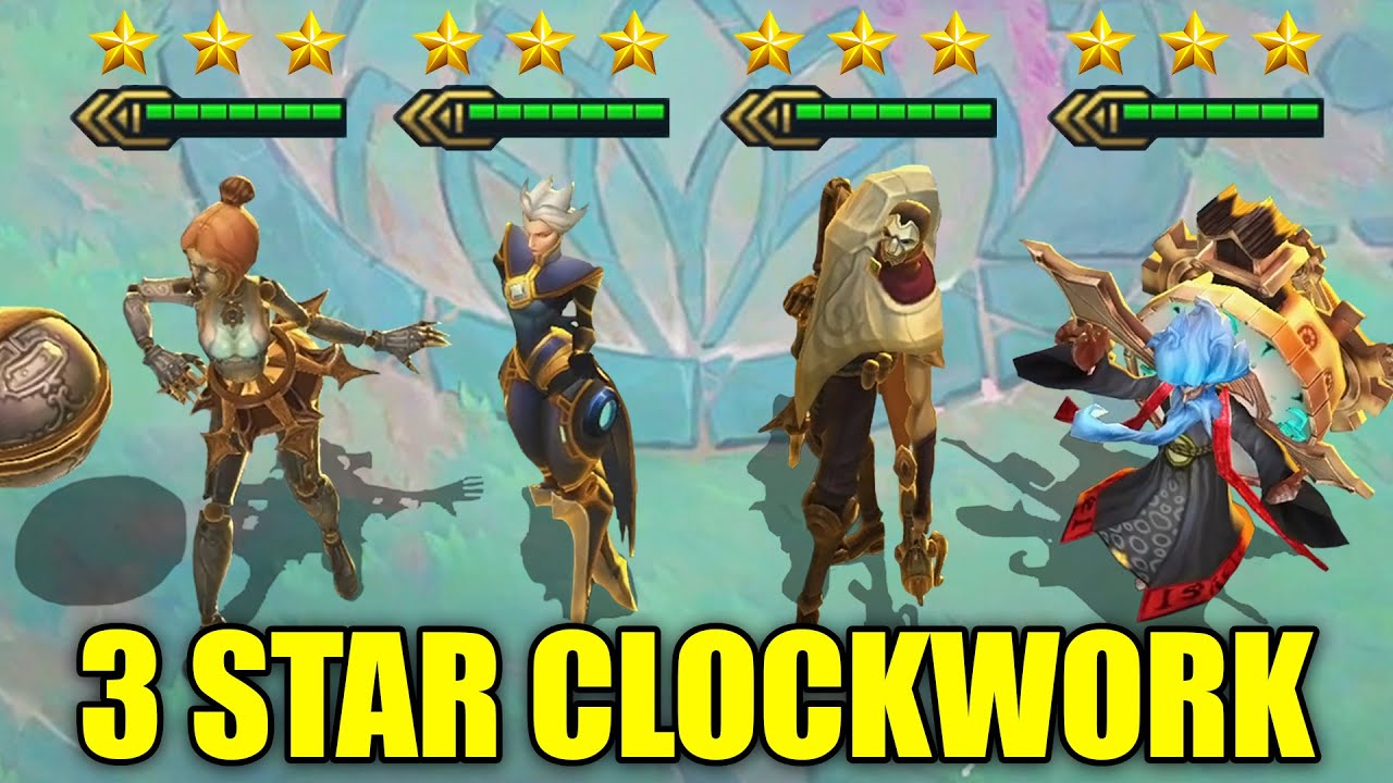 ALL Clockwork 3 Star in ONE game ⭐⭐⭐ TFT Set 6 - YouTube