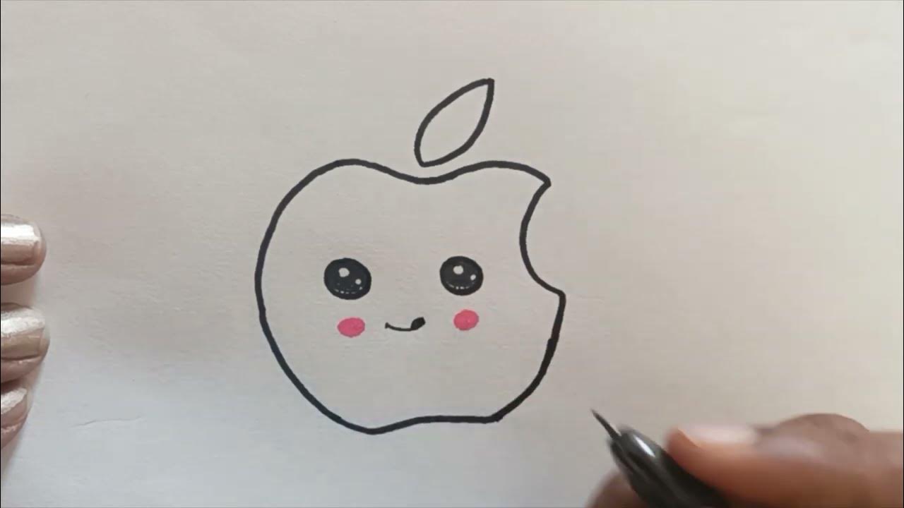 HOW TO DRAW APPLE LOGO | APPLE LOGO DRAWING - YouTube