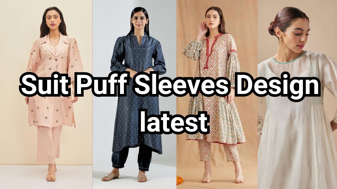 Suit Puff Sleeves Design latest | Puff sleeves design for suits indian ...
