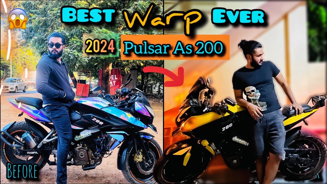 Mind Blowing Pulsar As 200 Wrap Upgrade| Best Wrap🤠| Best Pulsar Bike ...