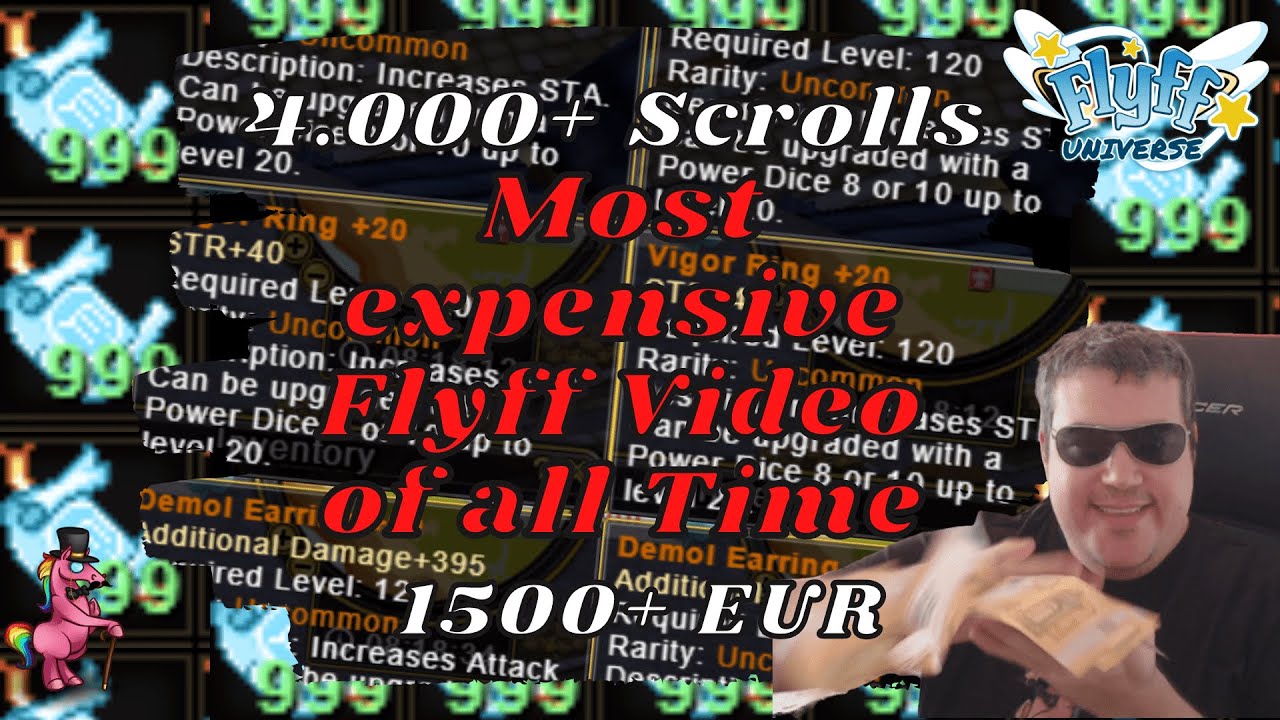 Flyff Universe - most expensive Upgrade Video ever made +20 4 Pieces of ...