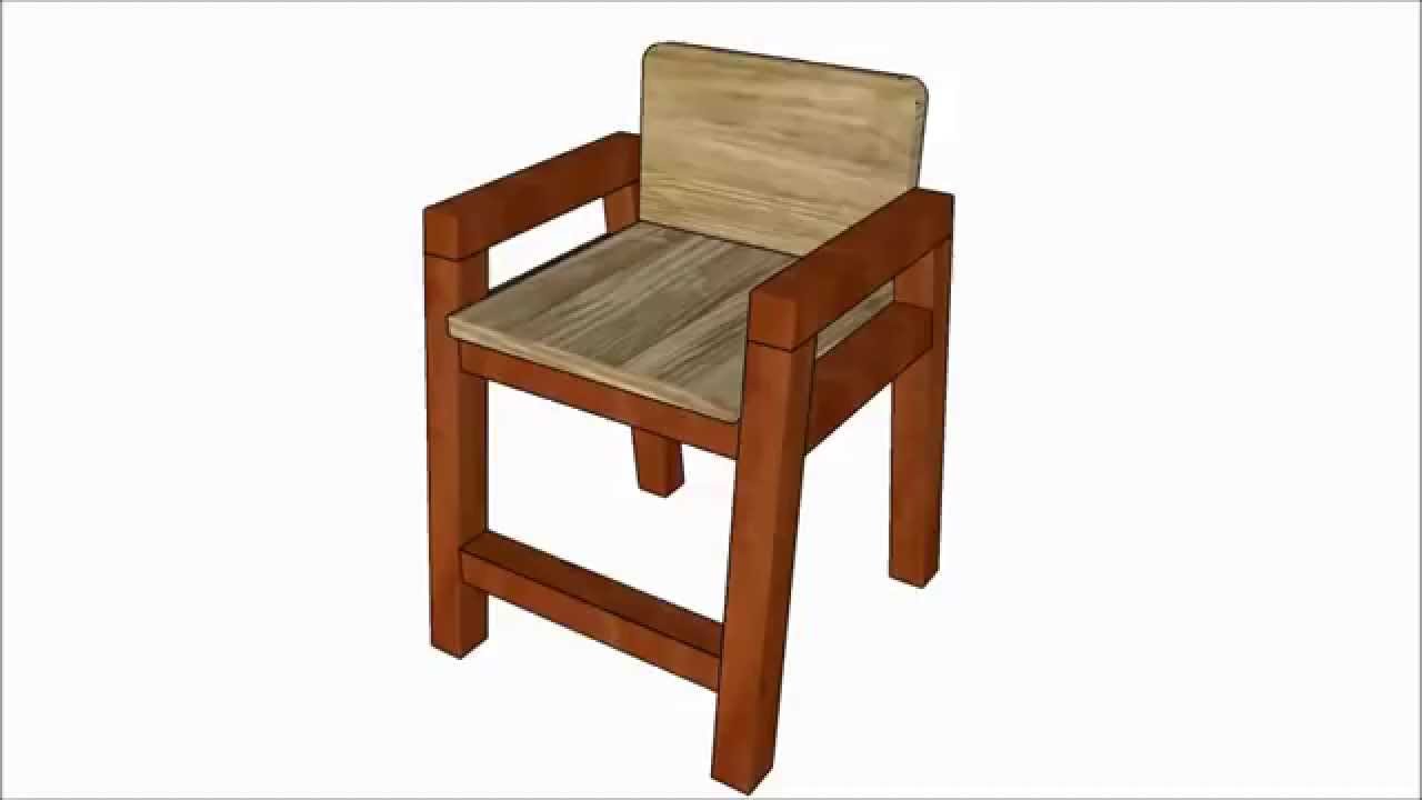 How to build a kids chair - YouTube