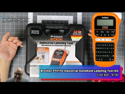 Brother PTE110 Handheld Labeling Tool Kit - YouTube