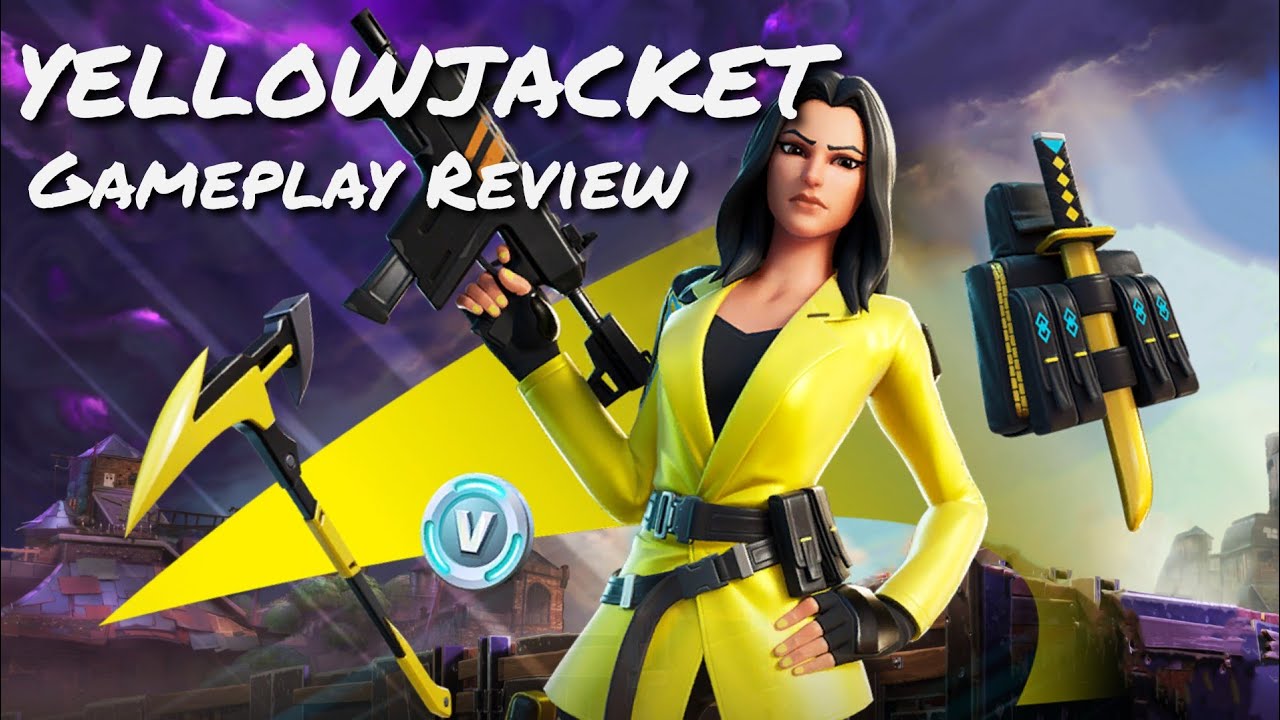 Yellowjacket Skin Pack Fortnite Gameplay Review Team Toxic Set - YouTube