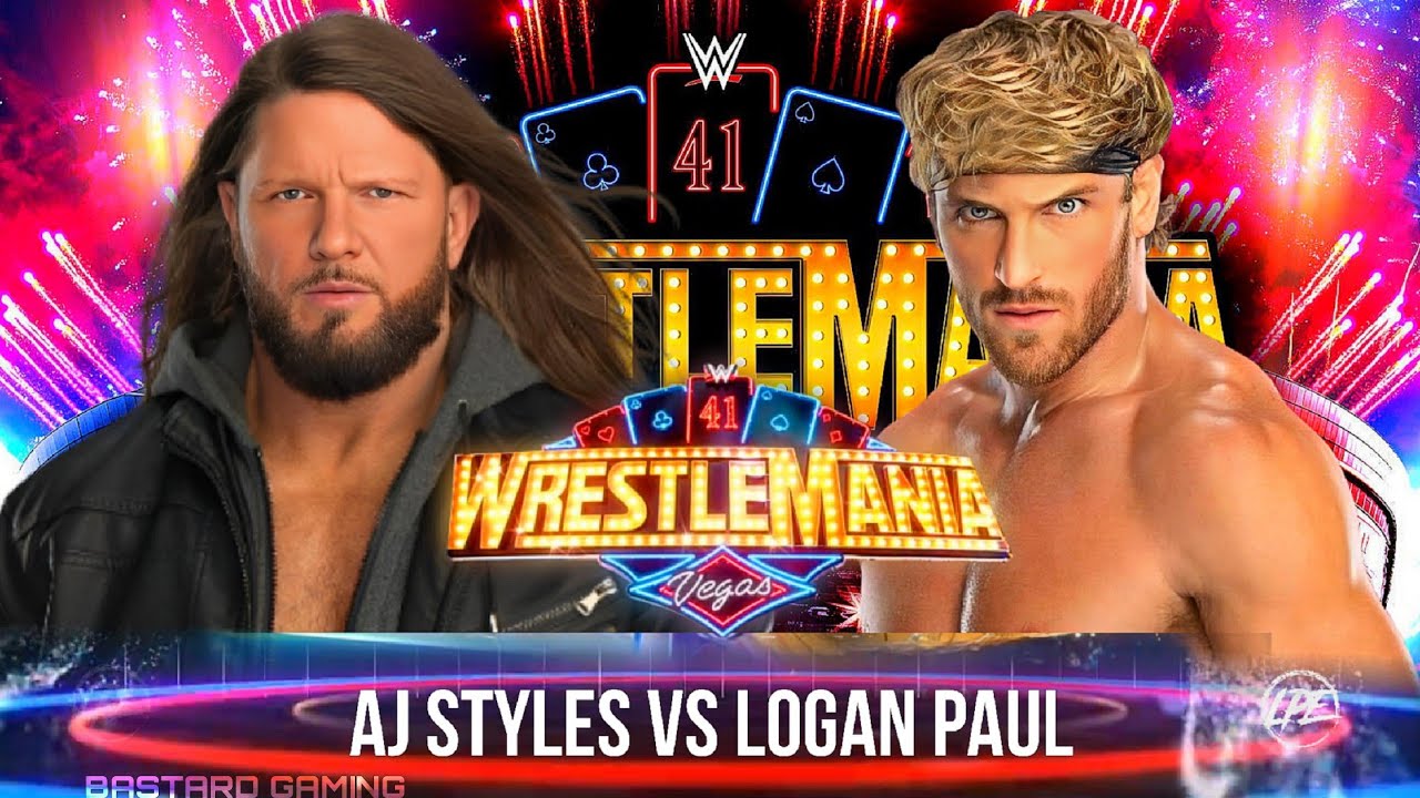 WWE 2K24 | AJ Styles VS Logan Paul | WrestleMania 41 - YouTube