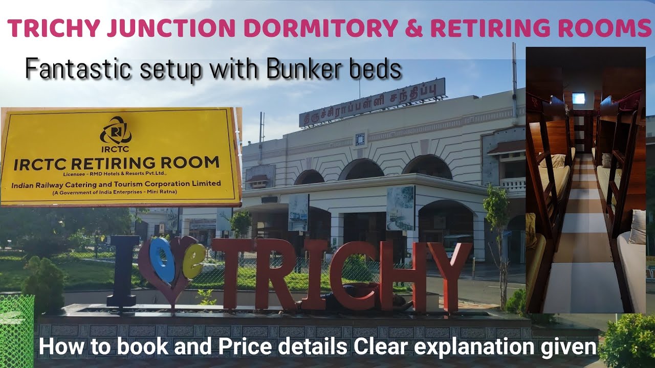 TRICHY JUNCTION RETIRING ROOMS | best bunker beds | fantastic ambience ...