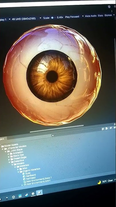 Advanced Eyeball Shader. Spent part of the evening figuring out how to get the pupils to dilate ...