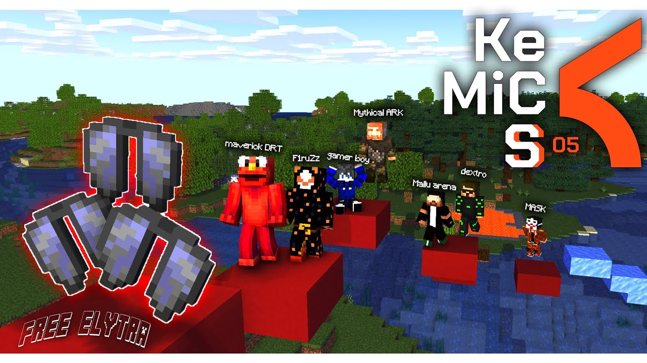 KEMICS05 EP: 12 | FREE elytra ??? We beat the challenge by QFIE | ft ...