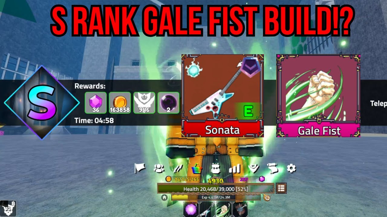 S Rank Gale Fist Build For Dungeons! | King Legacy - YouTube