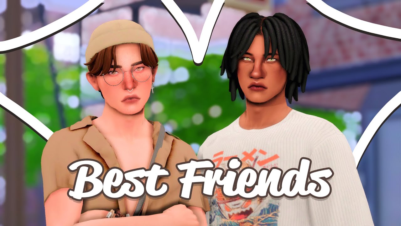 best friends 🐸 + cc list | sims 4: create a sim - YouTube