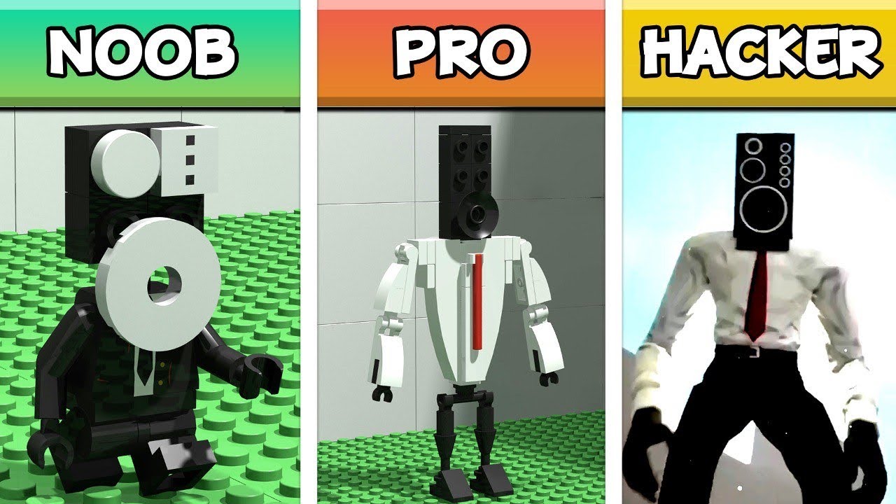 LEGO Woofer Man: Noob, Pro, HACKER! | Skibidi Toilet - YouTube