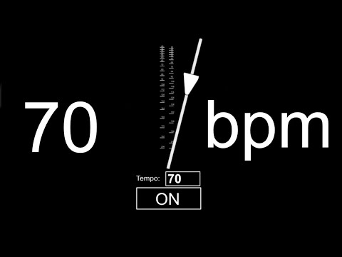 70 BPM Metronome beat [ADAGIO] - YouTube