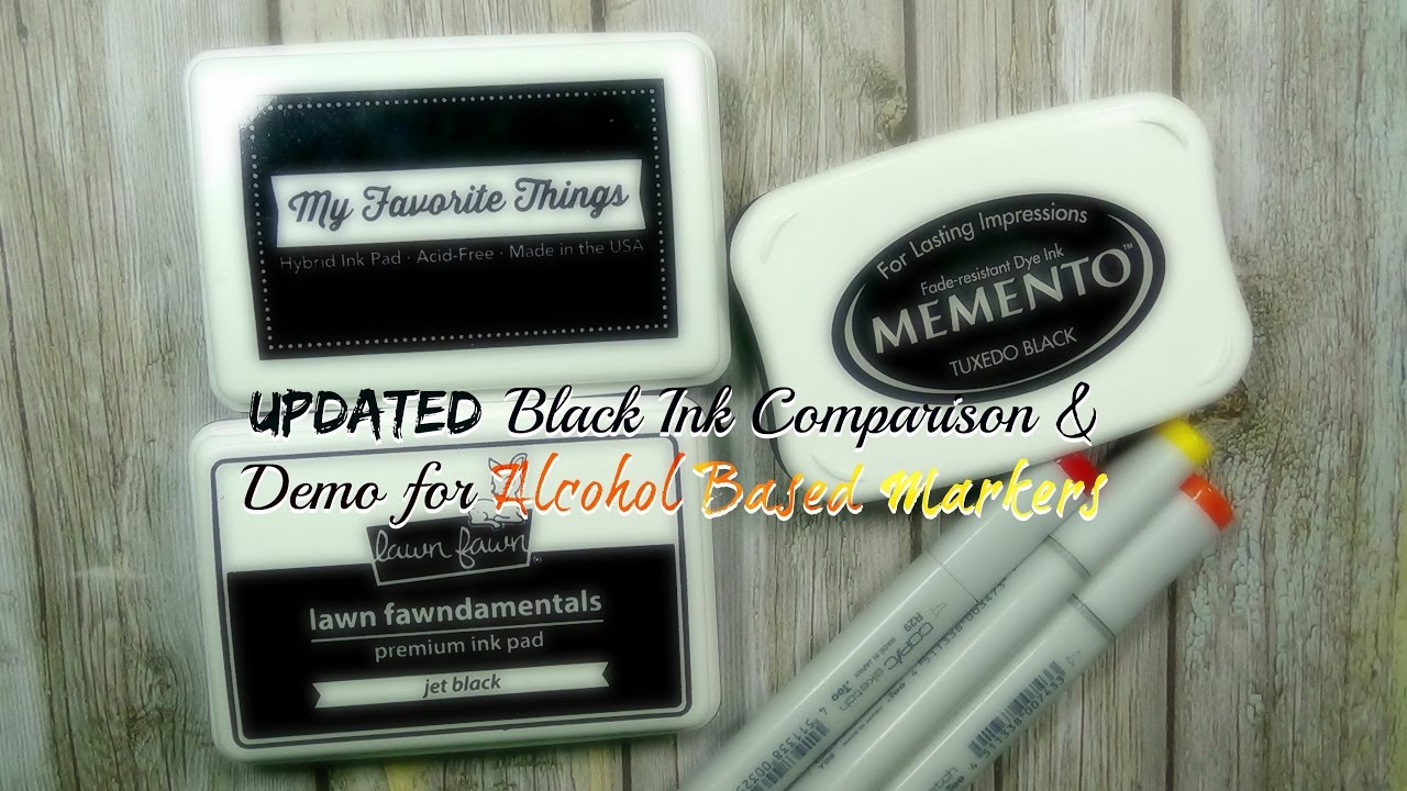 *UPDATED* Black Ink Comparison| 3 INKS | Alcohol Based Markers - YouTube