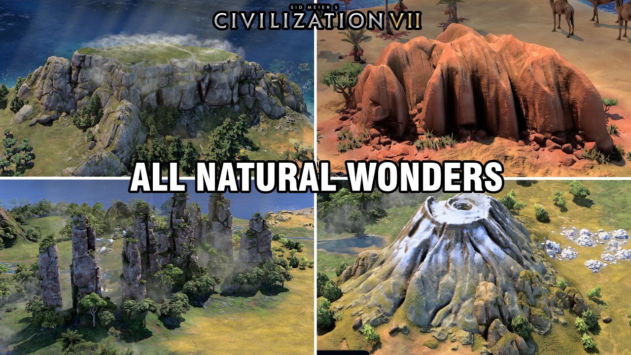CIVILIZATION 7 ALL NATURAL WONDERS SHOWCASE (4K) - YouTube