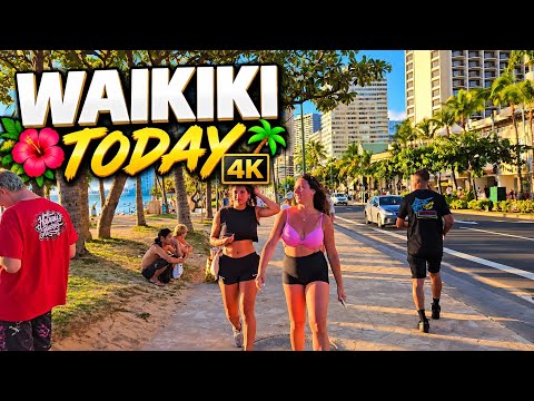 🌴 Waikiki Today | A Busy Day in Paradise | Honolulu, Hawaii 4K