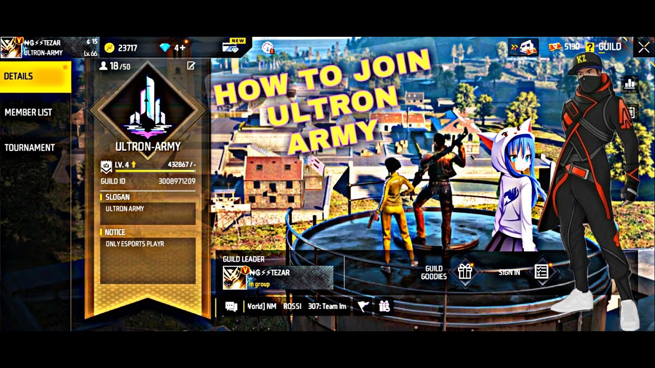 HOW TO JOIN ULTRON ARMY TEZAR FF - YouTube