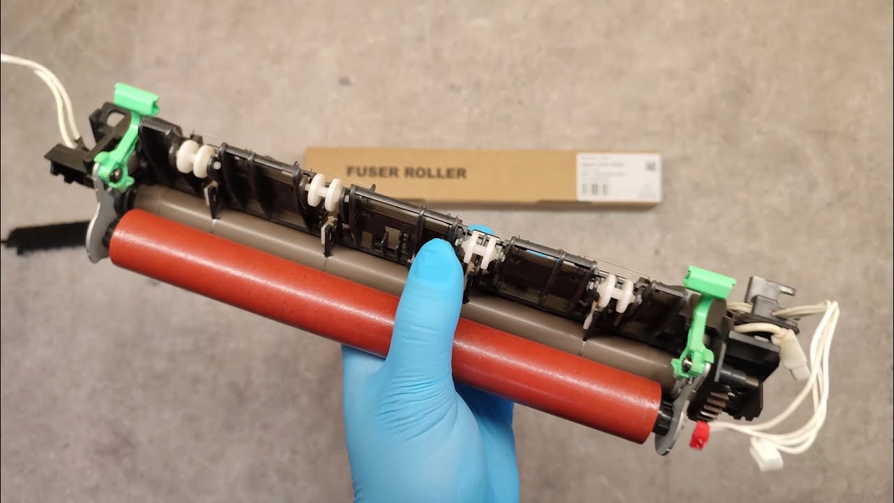 HOW TO REPLACE UPPER FUSER ROLLER AND LOWER PRESSUSRE ROLLER ON BROTHER ...