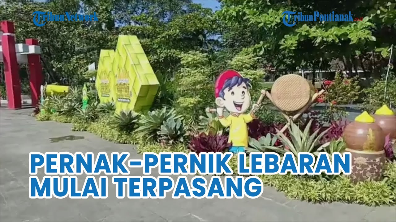 Pernak-pernik Lebaran Mulai Terpasang di Sekitar Taman Digulis - YouTube