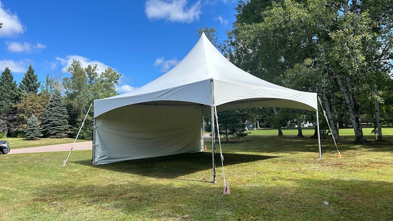 How to open and close a high peaks tent wall | VIP TENT RENTALS ...