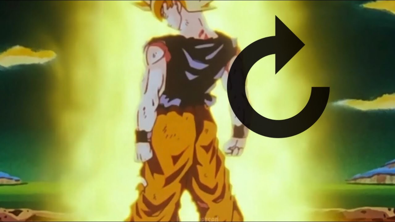 Goku turns Super Saiyan for the first time REVERSED | DB Reversed - YouTube