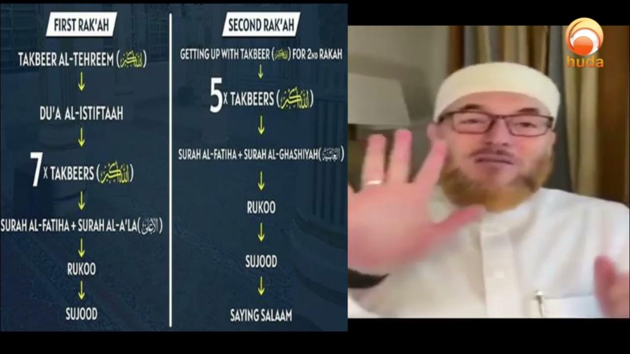 How To Pray Eid Prayer #DrMuhammadSalah #hudatv - YouTube