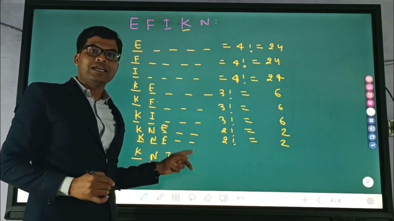 Rank of word, Number, Permutation, Trick, P&C IIT JEE (4) - YouTube