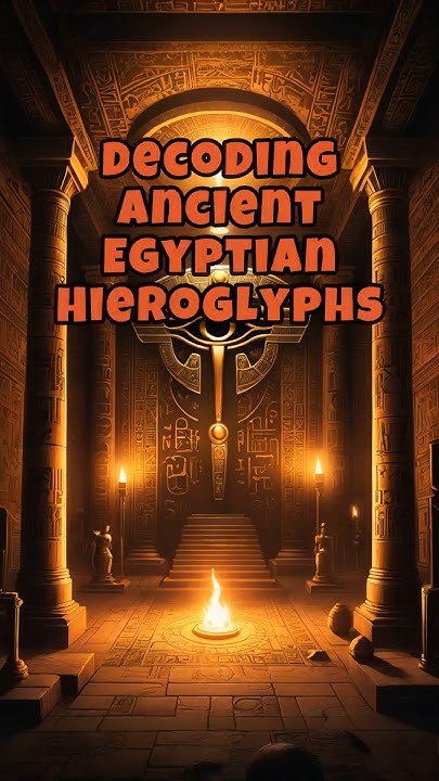 Decoding Ancient Egyptian Hieroglyphs - YouTube