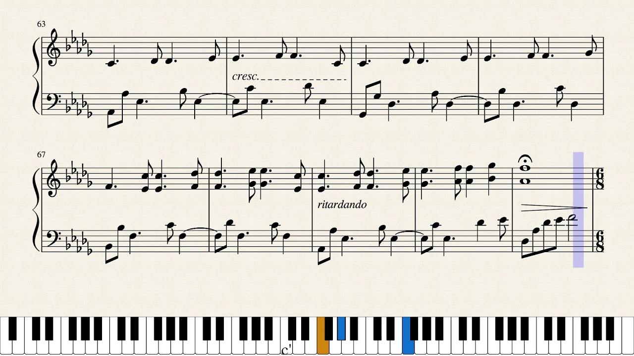 February by James Spiteri score tutorial - YouTube