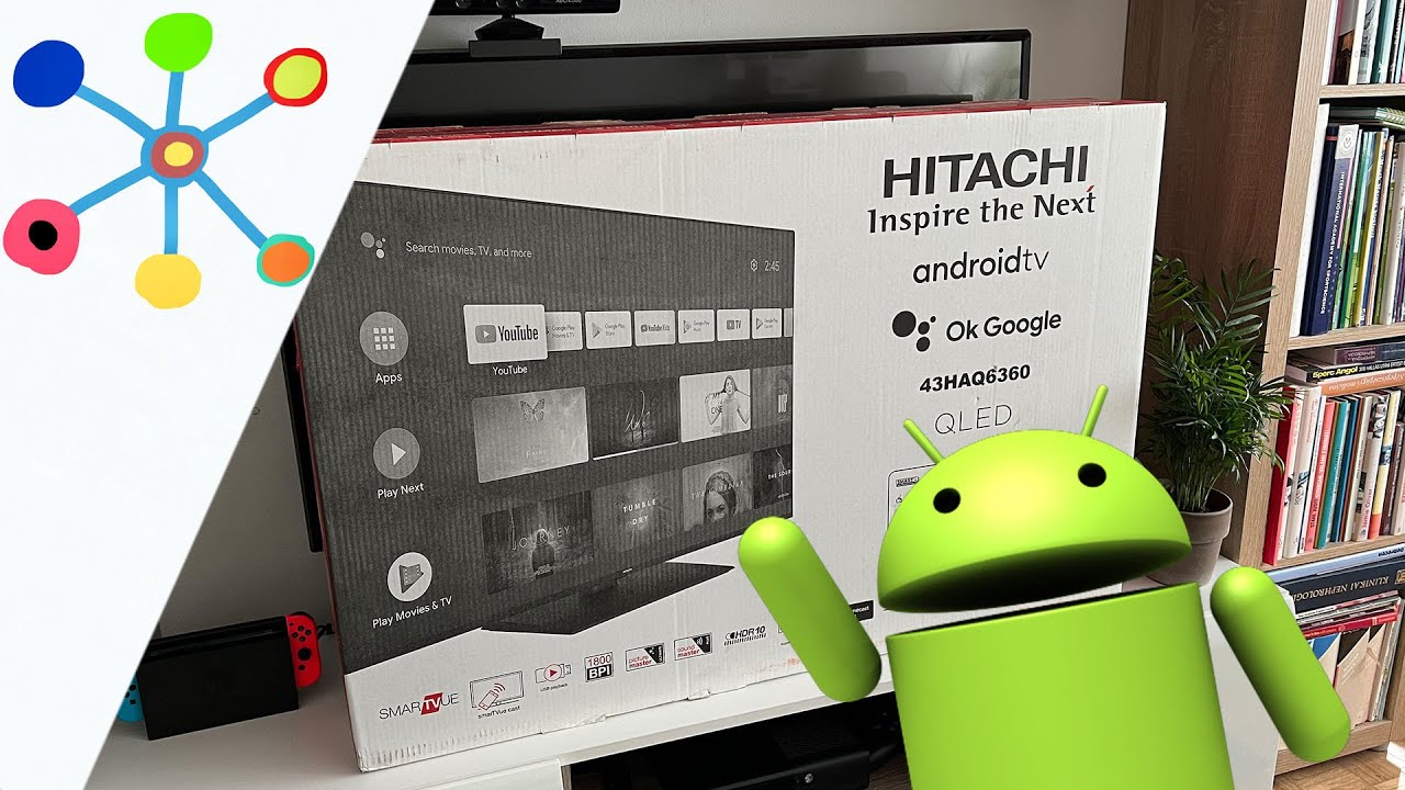 📺 👉 HITACHI 43HAQ6360 QLED android tv -=magyar=- - YouTube