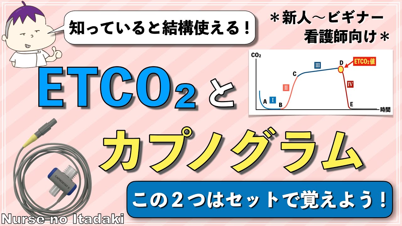 【セットで覚えよう！】ETC02とカプノグラムの基本について理解しよう！ - YouTube