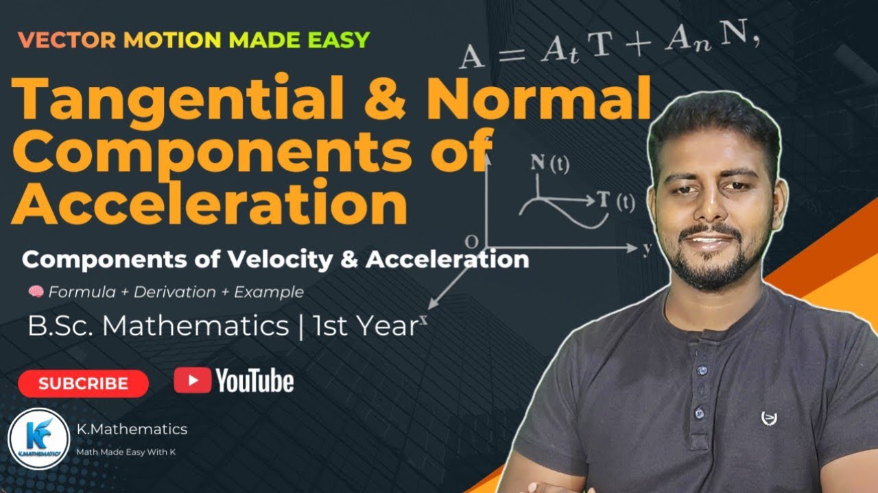 Tangential and Normal Components of Acceleration | Vector Motion | BSc ...