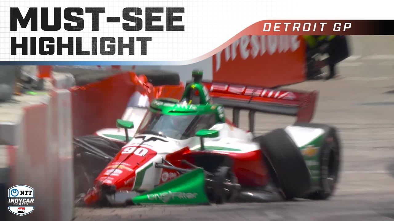 Callum Ilott pounds the wall after exiting pit lane | INDYCAR - YouTube