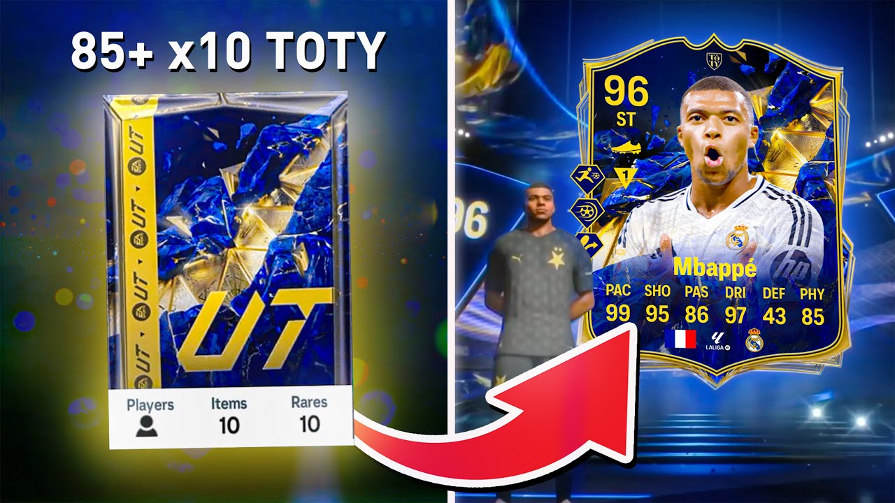 I PACKED A TOTY! 😱 85+ x10 TOTY PACKS | FC 25 Ultimate Team - YouTube