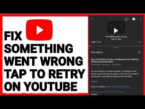 6. How To Fix Something Went Wrong Tap To Retry On YouTube - YouTube