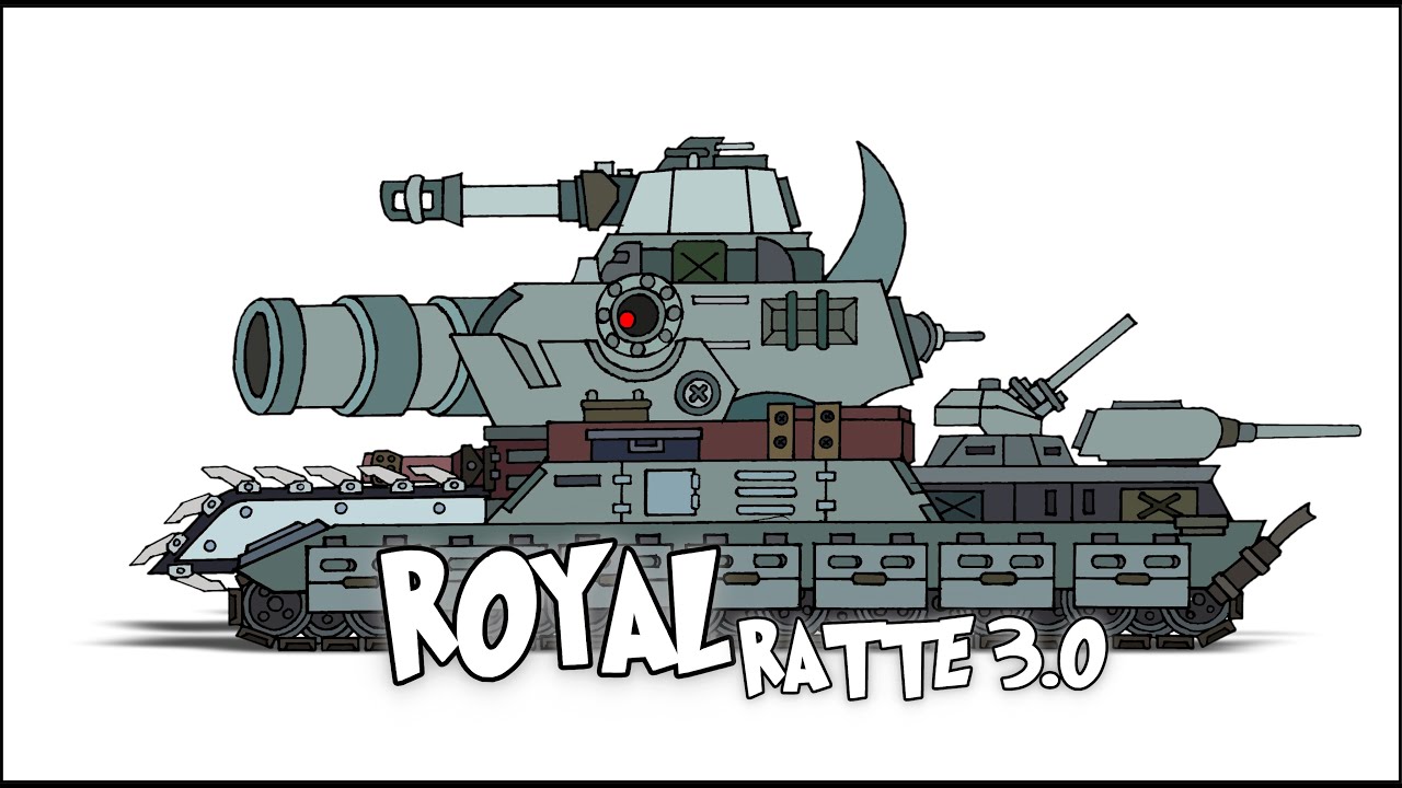 How To Draw Royal Ratte 3.0 | Gerand - Cartoons About Tanks - YouTube