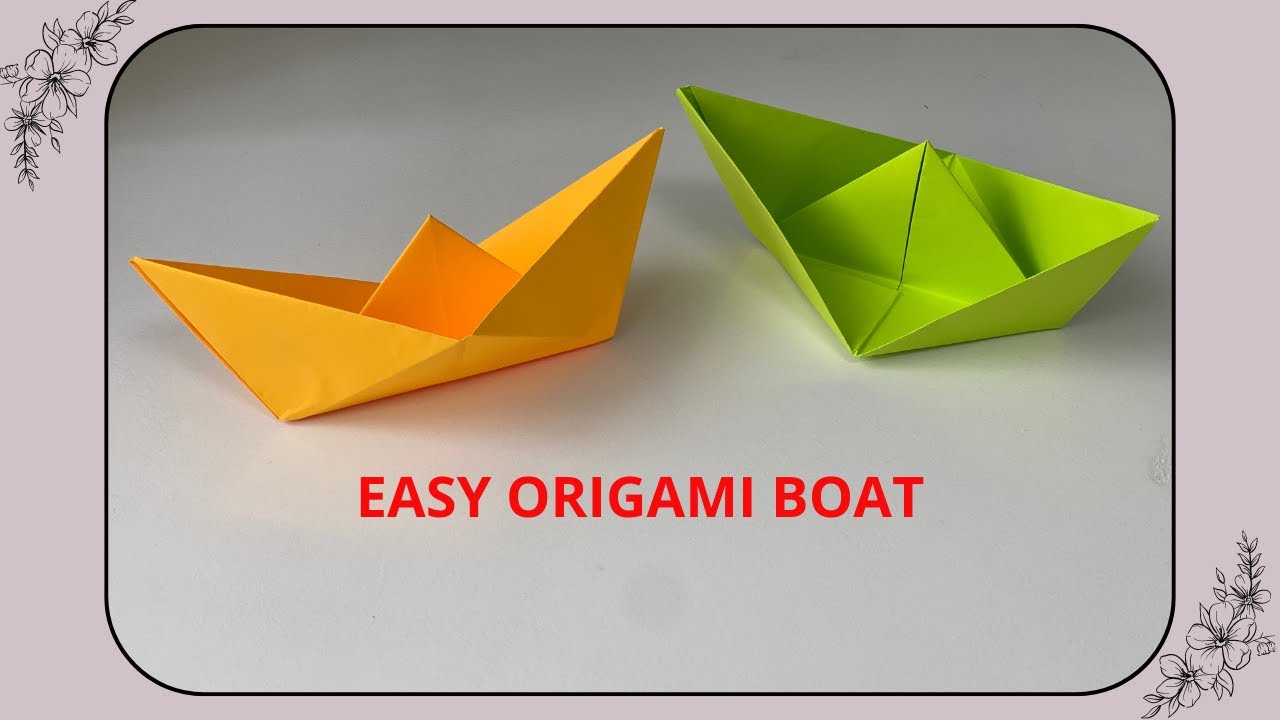 BOAT ORIGAMI - Easy origami Boat Tutorial | linda origami - YouTube